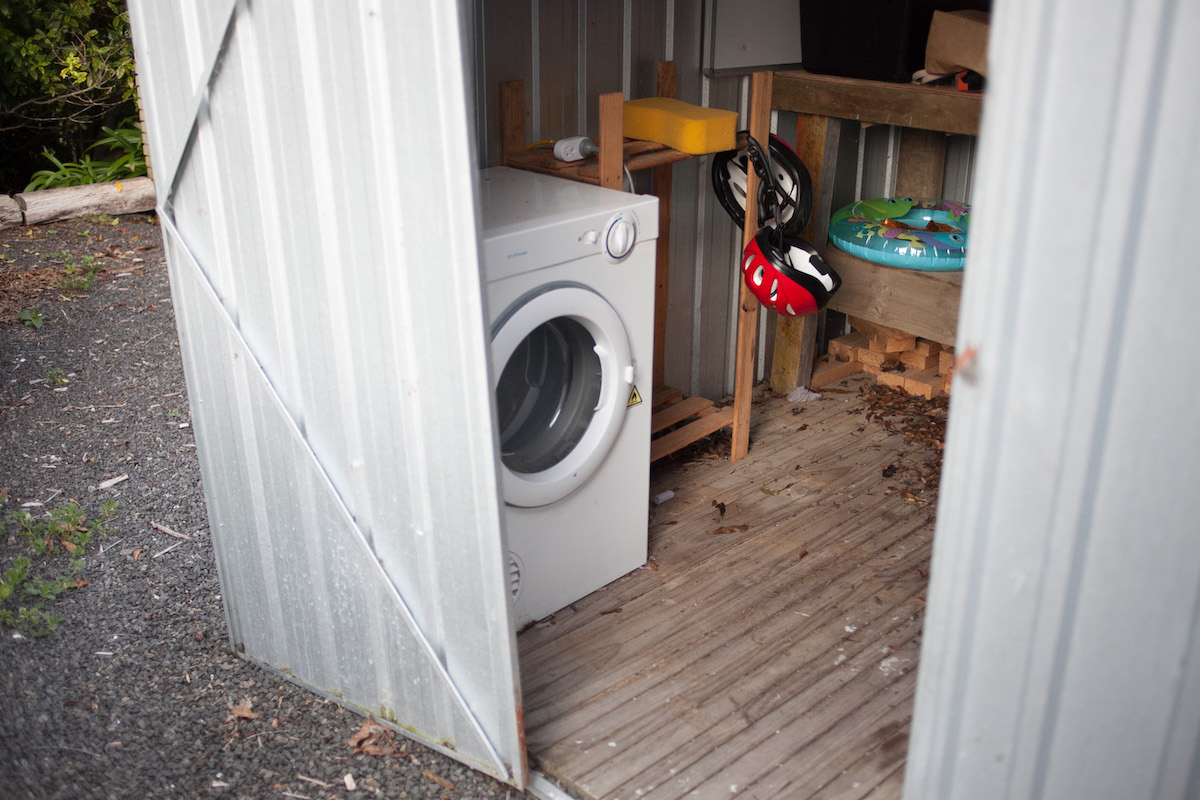 House Tour: How to Fit a Minimalist Bathroom and Utility Into 49 Square ...