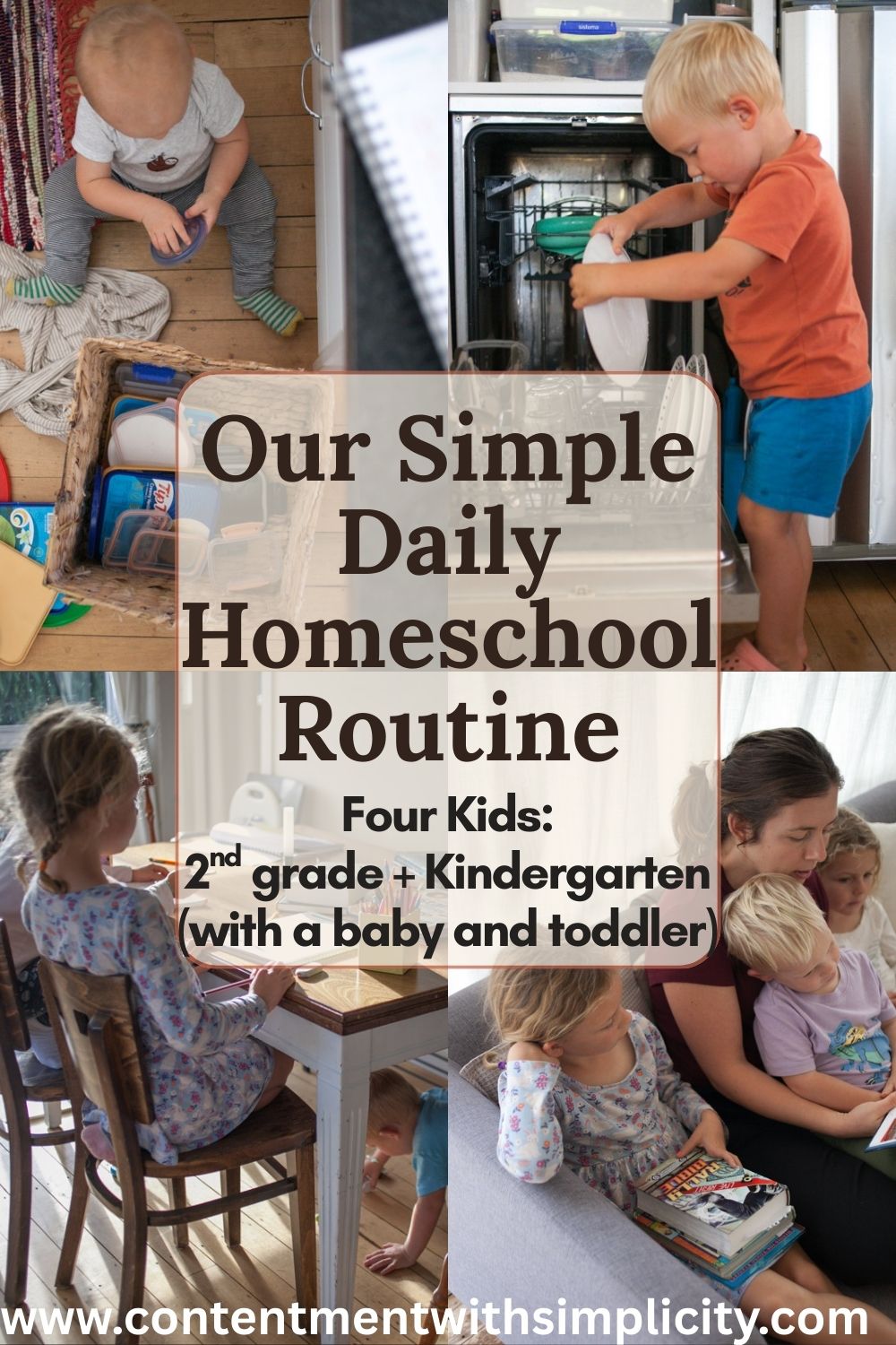 Our Daily Homeschool Routine for 2nd Grade + Kindergarten
